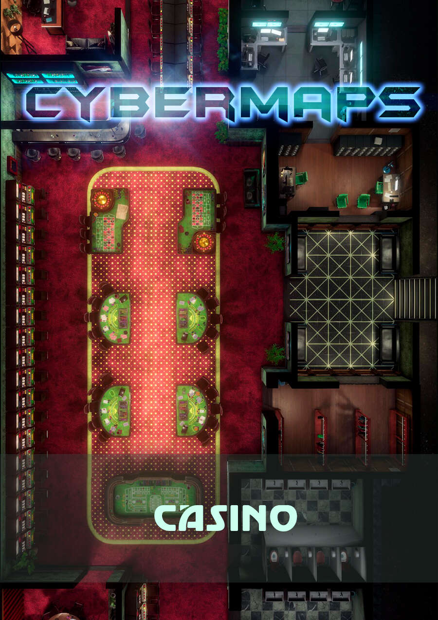 Cybermaps: Casino - Animated Dungeon Maps | DriveThruRPG