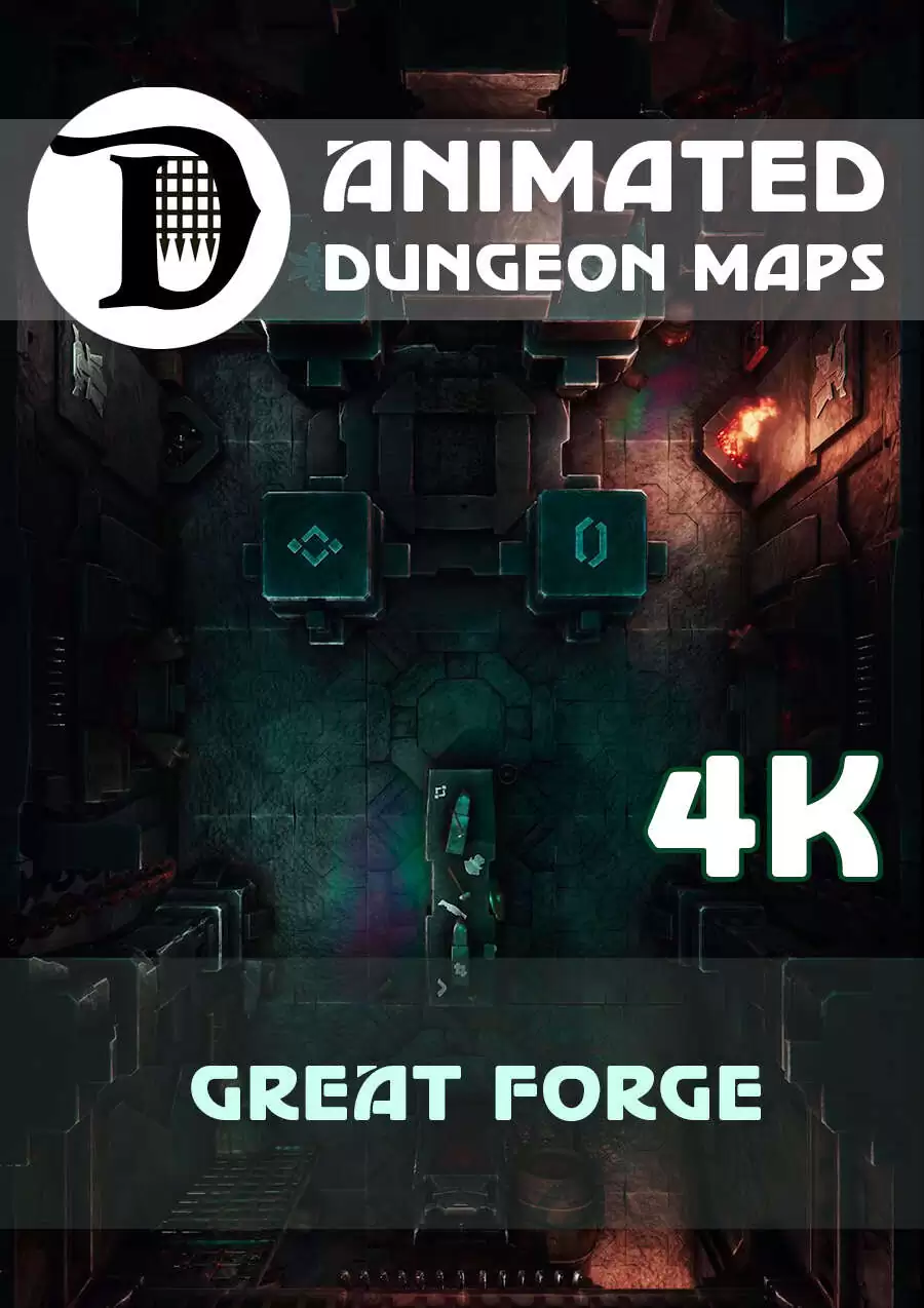 Advanced Animated Dungeon Maps: Great Forge 4k - Animated Dungeon Maps ...