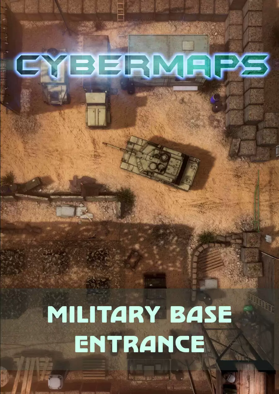 Cybermaps: Military Base Entrance - Animated Dungeon Maps | DriveThruRPG