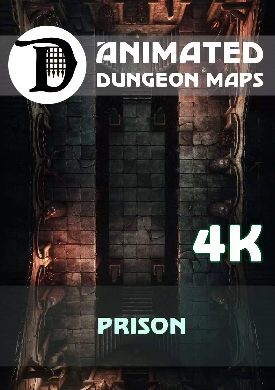 Advanced Animated Dungeon Maps: Prison 4k - Animated Dungeon Maps ...