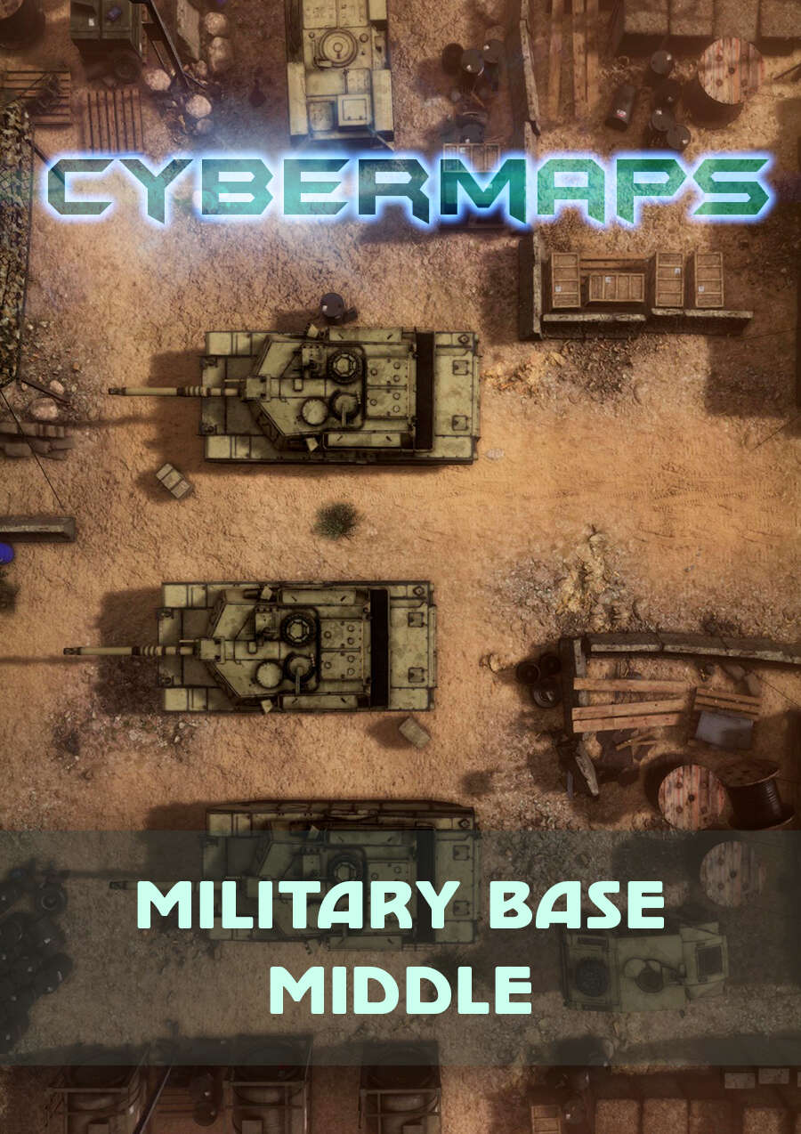 Cybermaps: Military Base Middle - Animated Dungeon Maps | DriveThruRPG