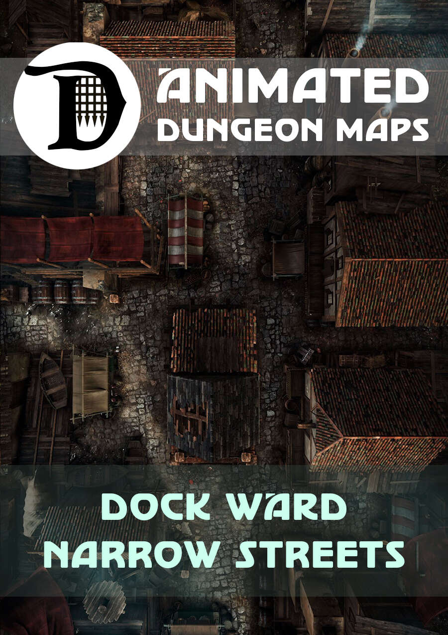 Animated Dungeon Maps: Dock Ward Narrow Streets - Animated Dungeon Maps ...