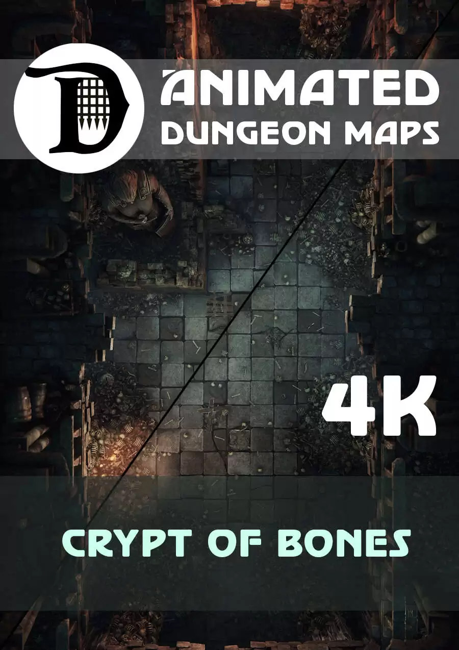 Animated Dungeon Maps: Crypt Of Bones 4k - Animated Dungeon Maps ...