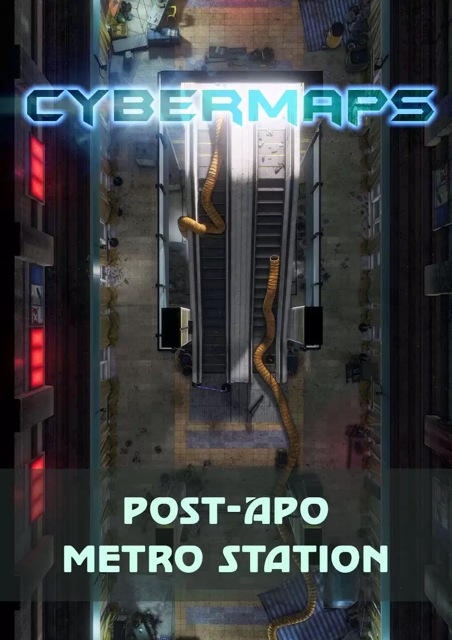 Cybermaps: Post-Apo Metro Station - Animated Dungeon Maps | DriveThruRPG