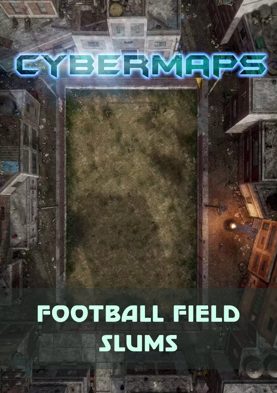 Cybermaps: Football Field Slums - Animated Dungeon Maps | DriveThruRPG