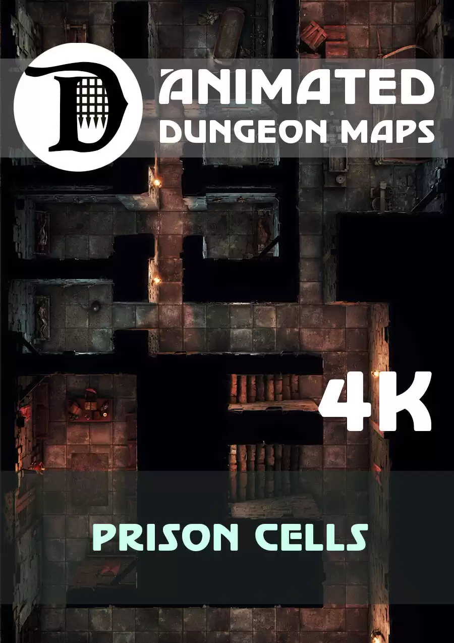 Animated Dungeon Maps: Prison Cells 4k - Animated Dungeon Maps ...