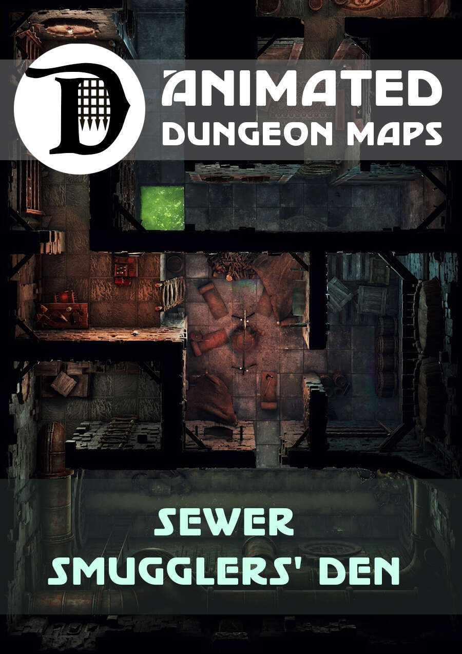 Animated Dungeon Maps: Sewer Smugglers' Den - Animated Dungeon Maps ...