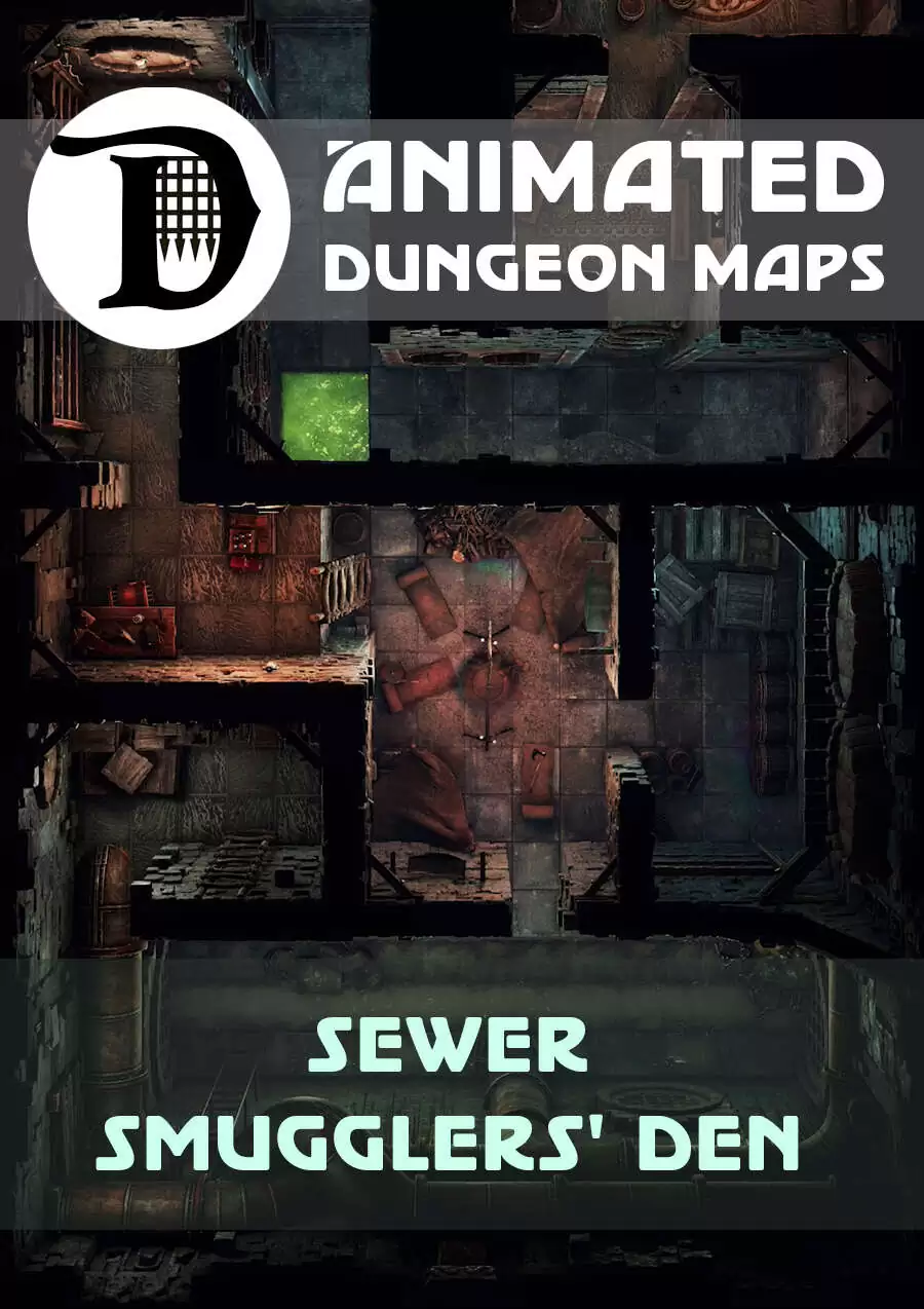 Animated Dungeon Maps: Sewer Smugglers' Den - Animated Dungeon Maps ...