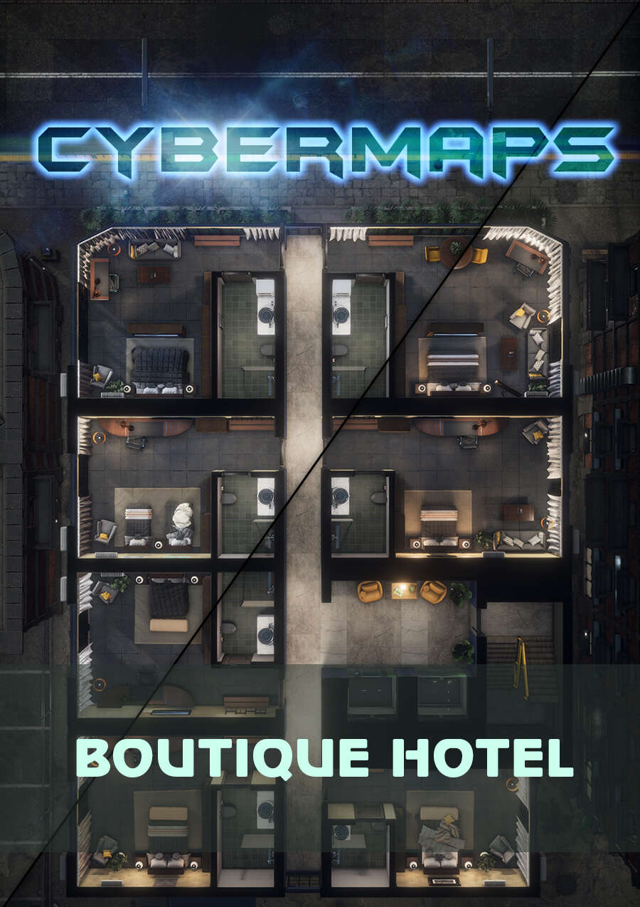 Cybermaps: Boutique Hotel - Animated Dungeon Maps | DriveThruRPG