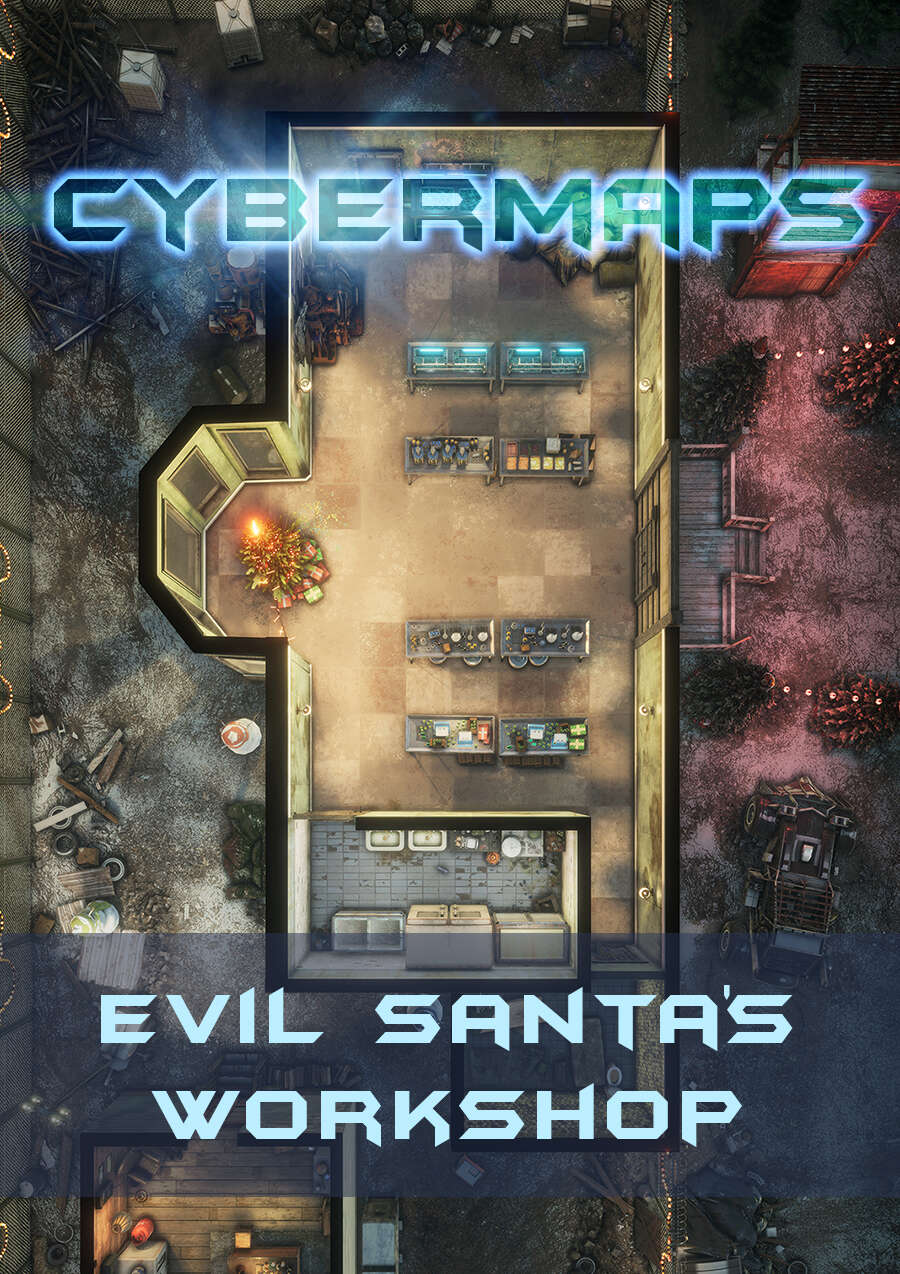Cybermaps: Evil Santa's Workshop - Animated Dungeon Maps | DriveThruRPG