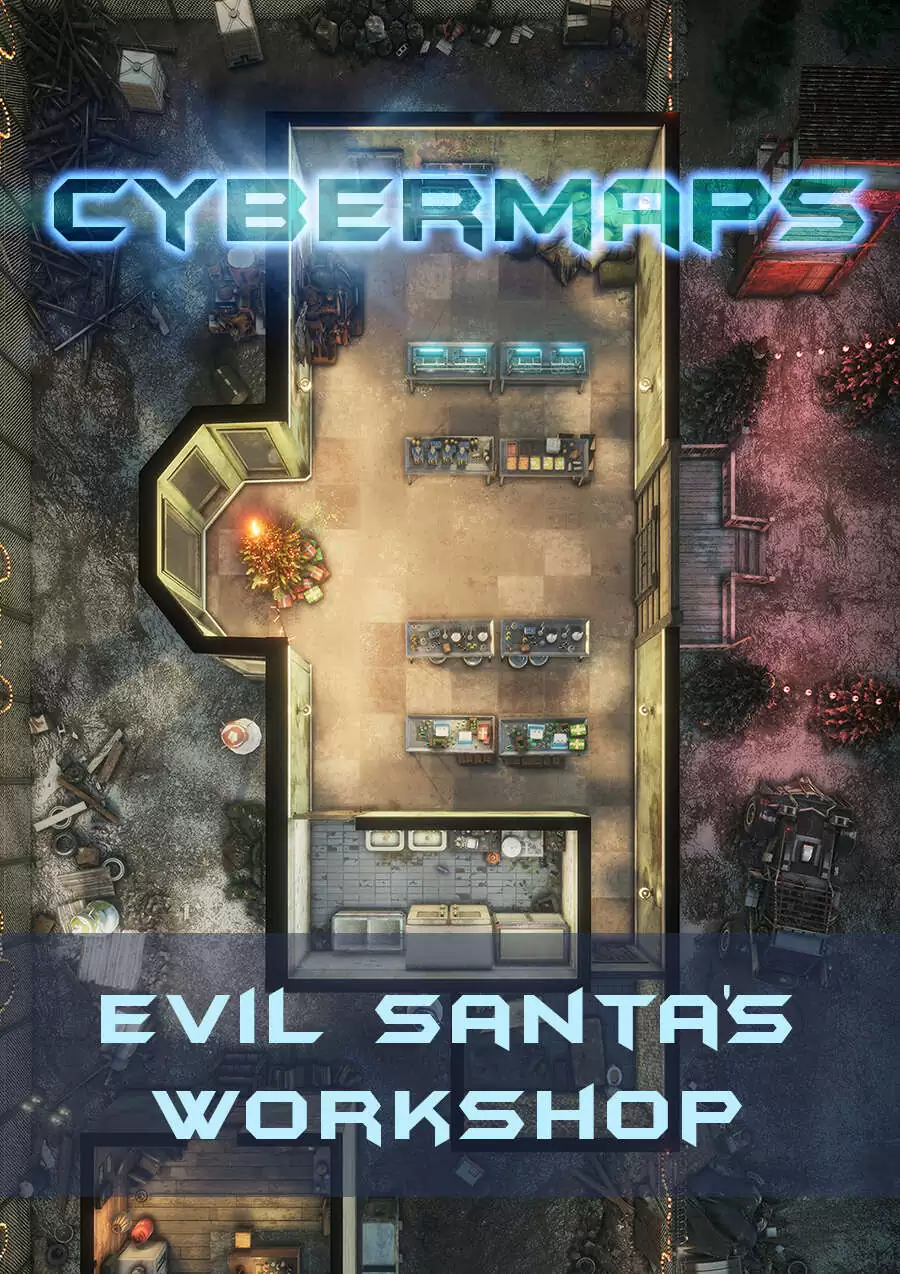 Cybermaps: Evil Santa's Workshop - Animated Dungeon Maps | DriveThruRPG