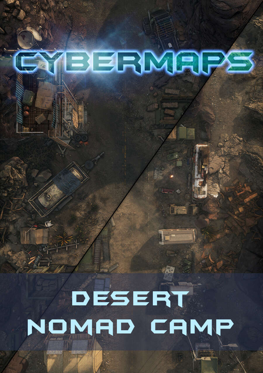 Cybermaps: Desert Nomad Camp - Animated Dungeon Maps | DriveThruRPG