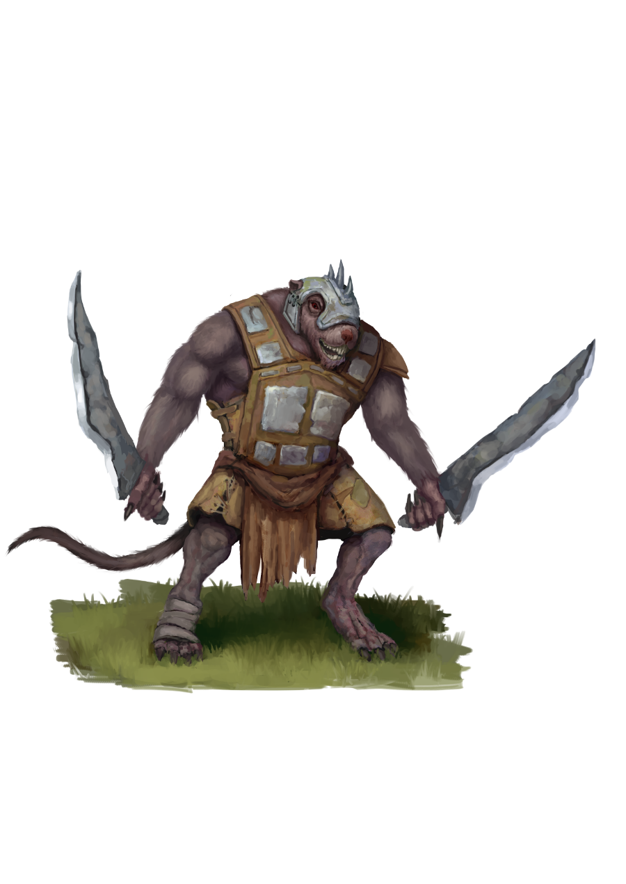 ratman ratfolk character stock art - EvgenyM | DriveThruRPG