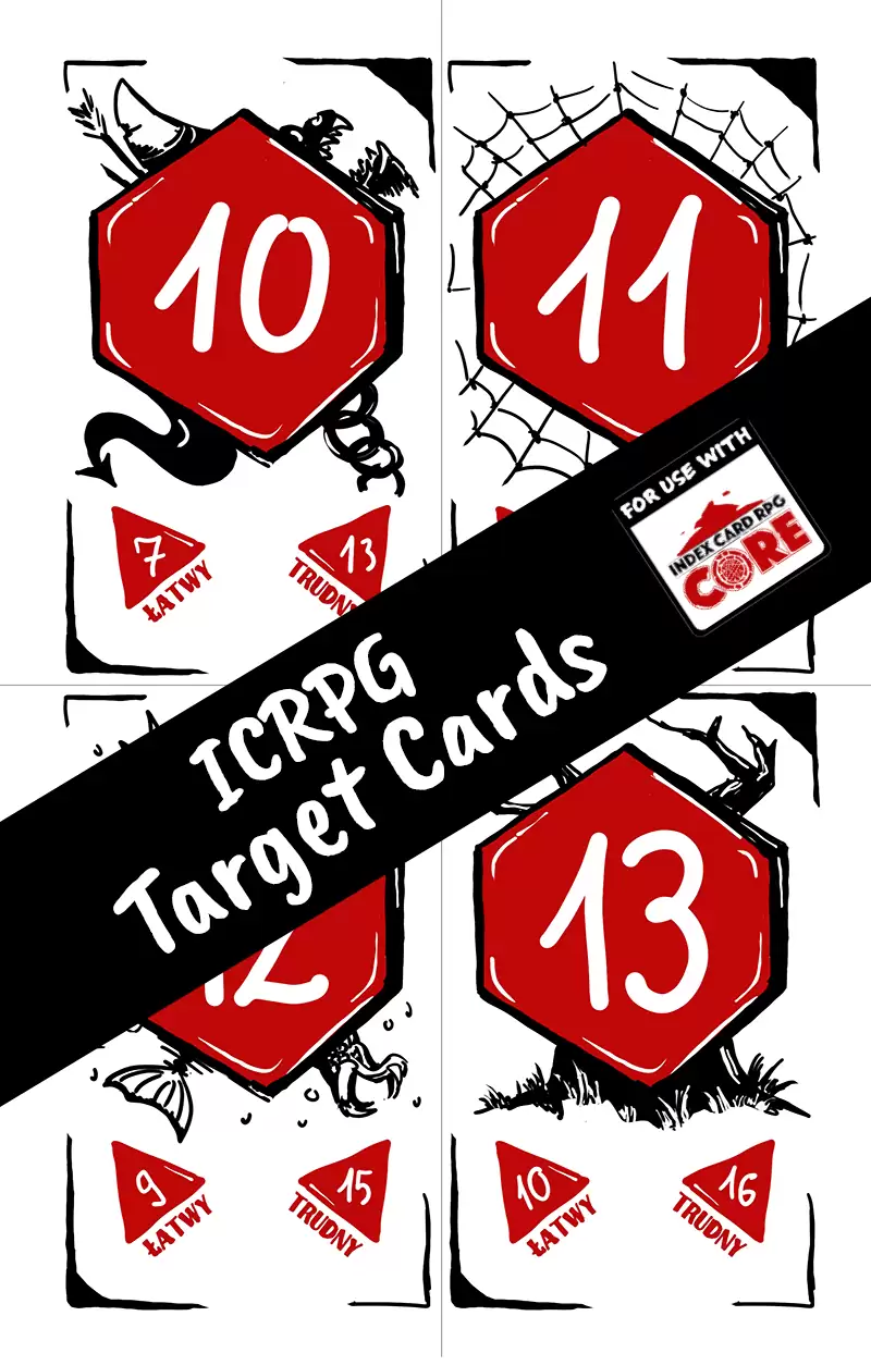 ICRPG Target Cards (PL / EN) - VANGMAR | DriveThruRPG