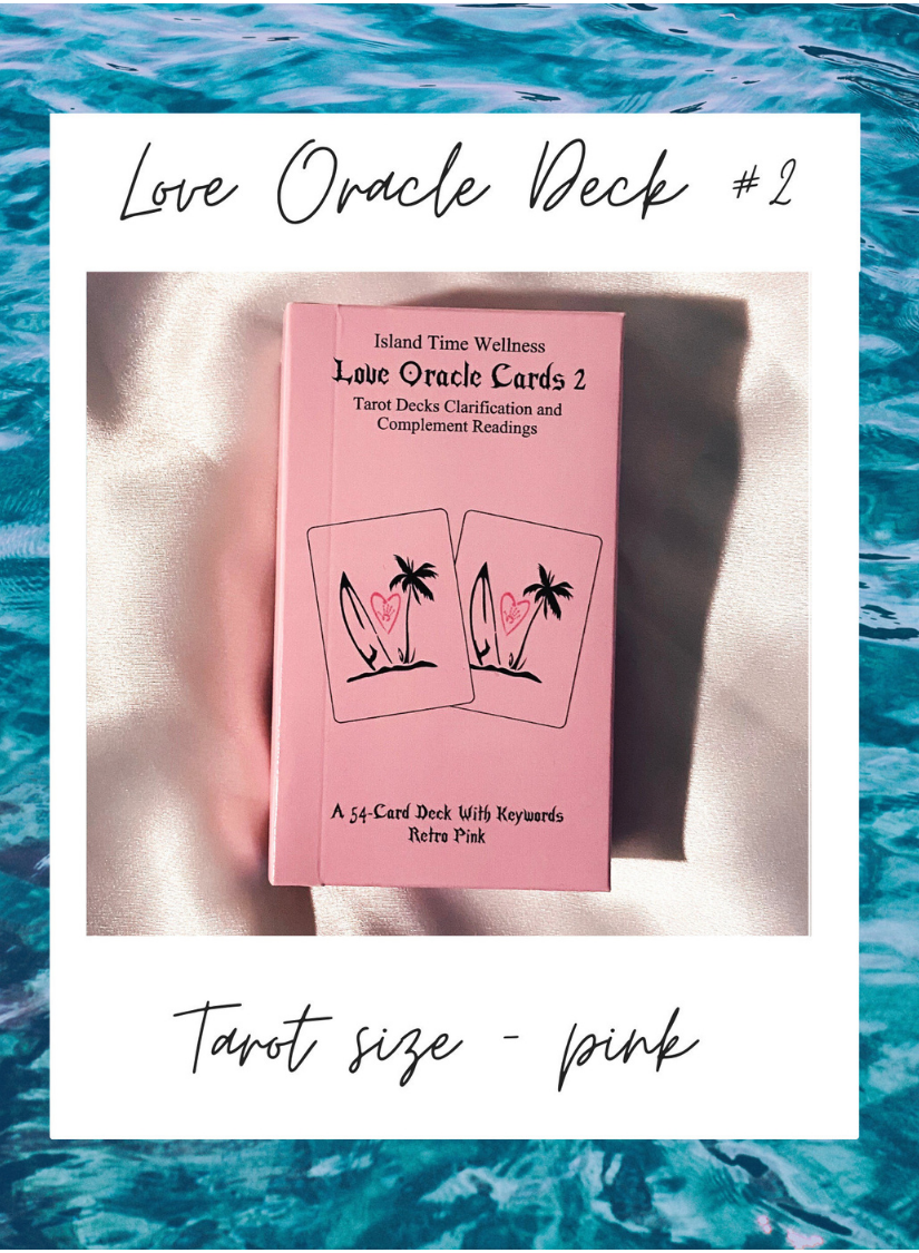 Island Time Wellness Love Oracle Cards 2 Tarot Size Pink 80 - Island ...