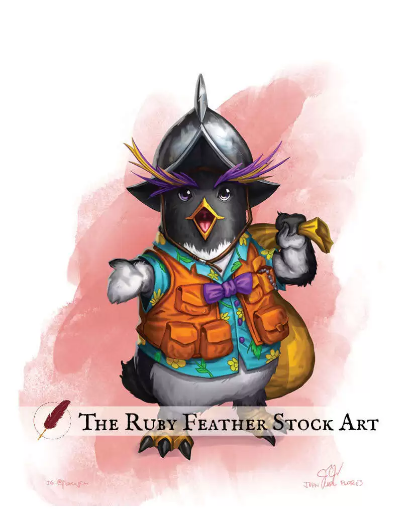Stock Art: Dohwar Penguin Merchant - Sven Truckenbrodt | DriveThruRPG