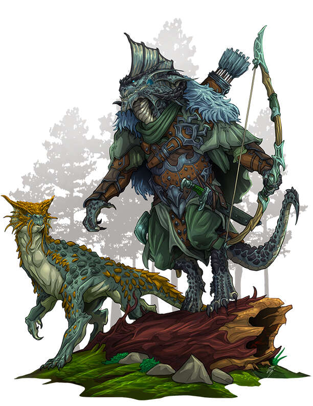 Character Art - Dragonborn Drakewarden - RPG Stock Art - John Latta Art ...