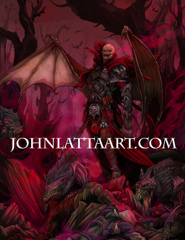 Full Page Art - Vampire's Domain - RPG Stock Art - John Latta Art ...