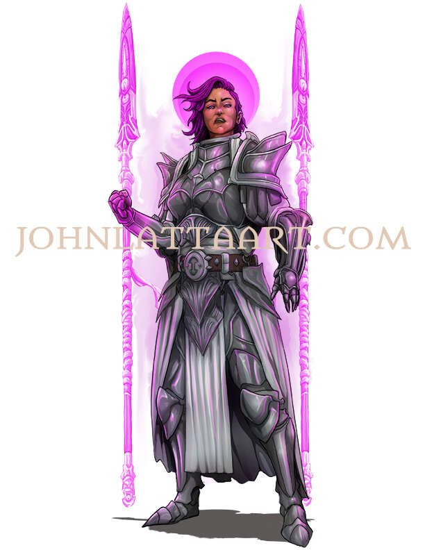 Character Art - Glaive Mage - RPG Stock Art - John Latta Art | DriveThruRPG