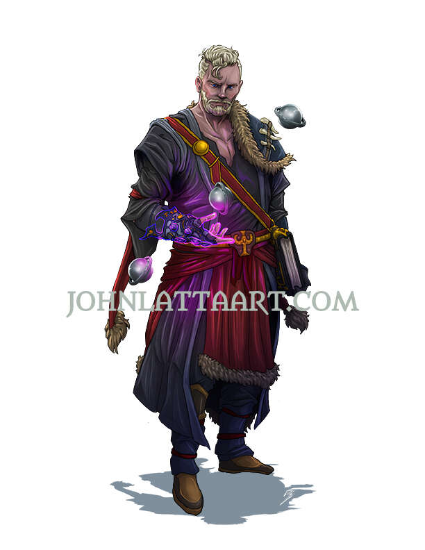 Character Art - Gravity Mage - RPG Stock Art - John Latta Art ...