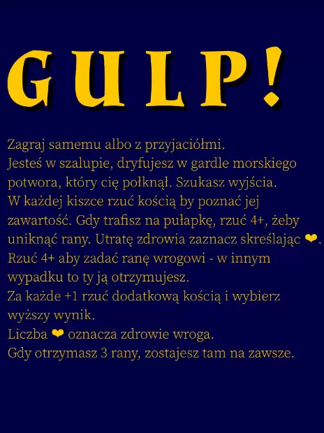 G U L P ! - Fajerbol Junior | DriveThruRPG