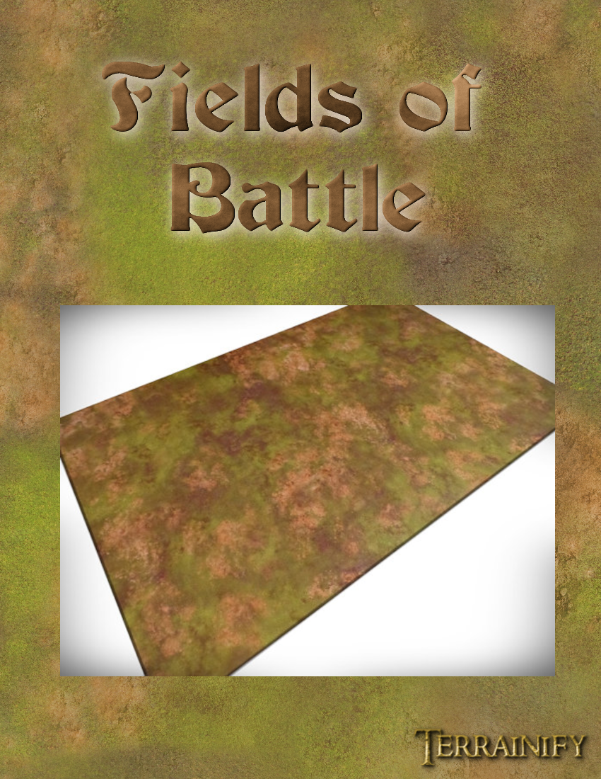 Fields of Battle Gaming Mat 3x6 - Red Mage Games | DriveThruRPG