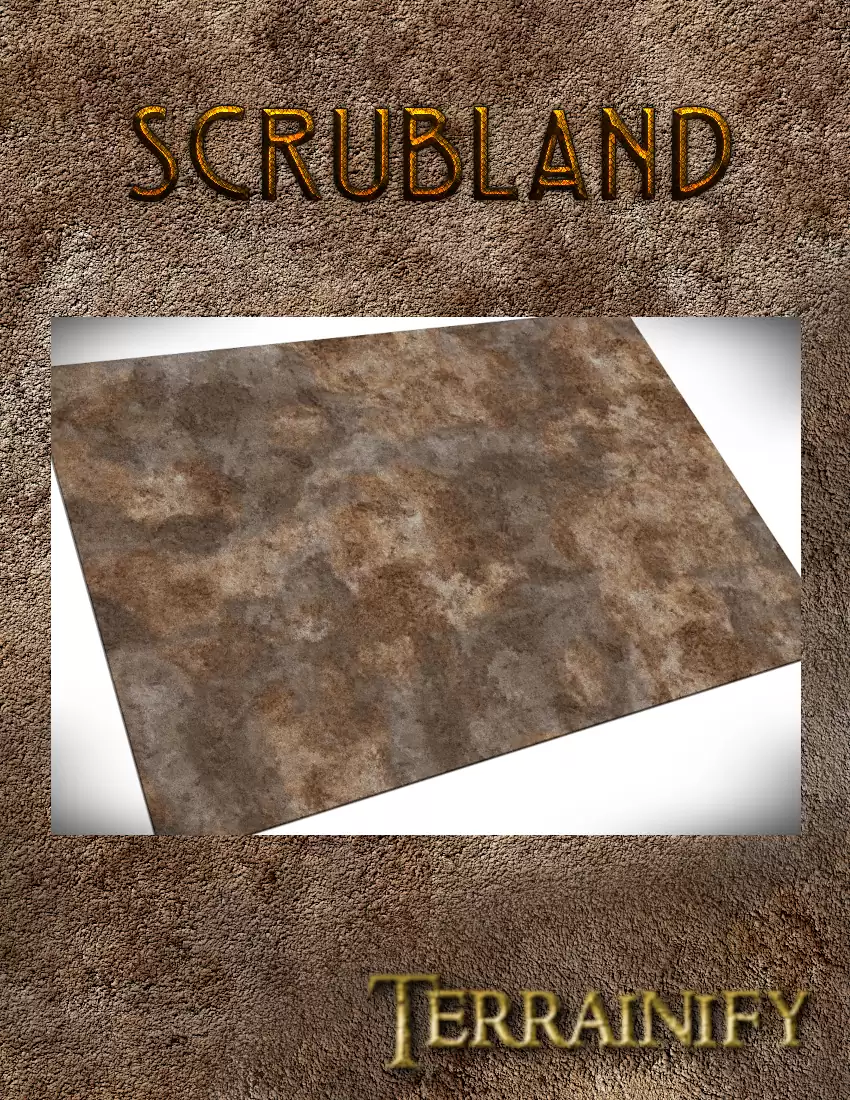Scrubland Gaming Mat 44x30 Combat Patrol Incursion - Red Mage Games ...