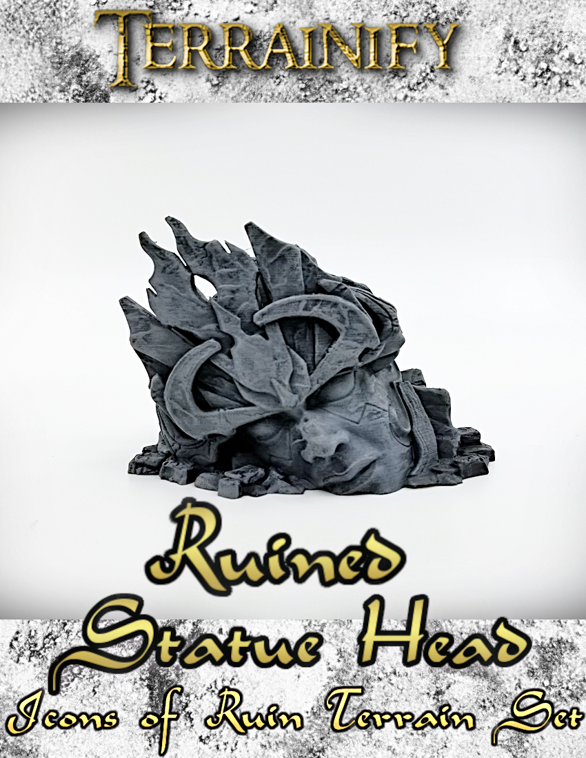 Icons of Ruin: Ruined Statue Head - Red Mage Games | DriveThruRPG