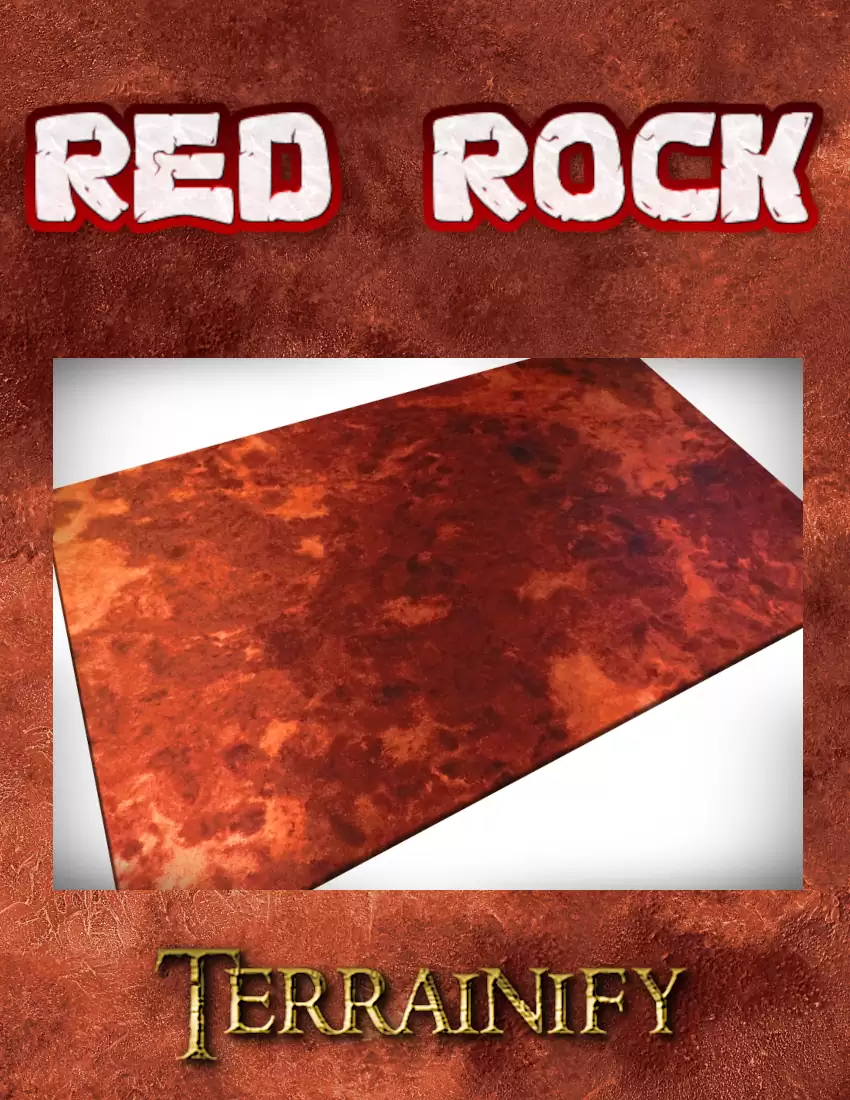 Red Rock Gaming Mat 44x30 Combat Patrol/Incursion - Red Mage Games ...
