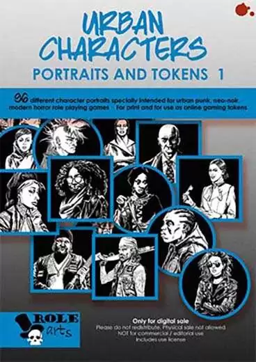 Urban Character Portraits and Tokens 1 - Role Arts | DriveThruRPG