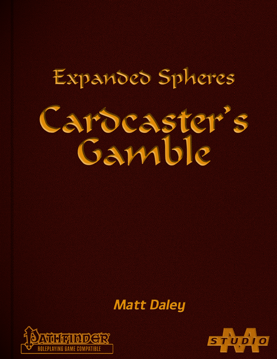 Expanded Spheres: Cardcaster's Gamble - Studio M— | DriveThruRPG