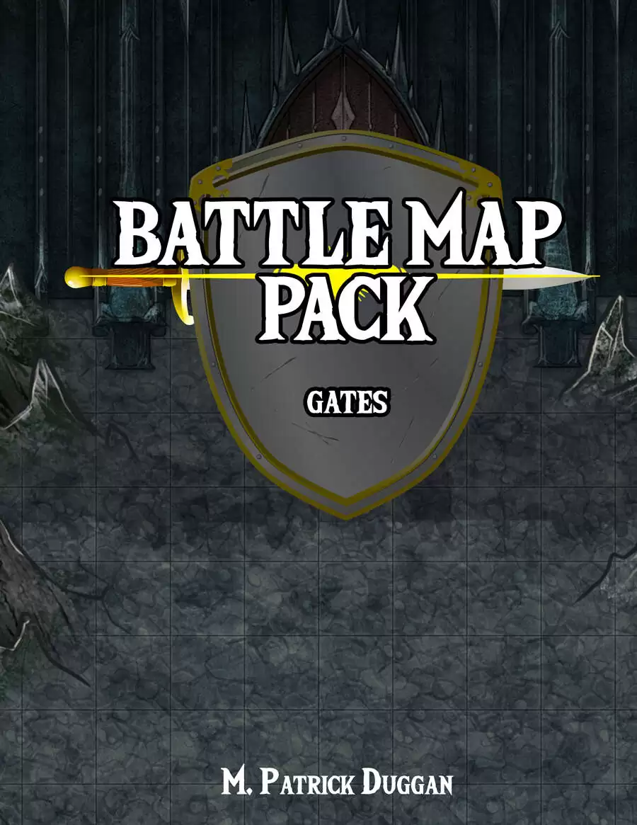 Battle Map Pack - Gates - M. Patrick Duggan | DriveThruRPG