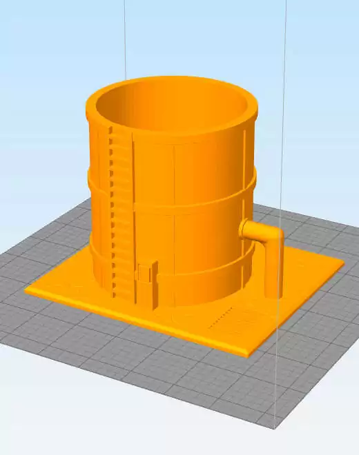 28mm Scale Water Storage Tank - Scourge Scenics Wargaming | DriveThruRPG