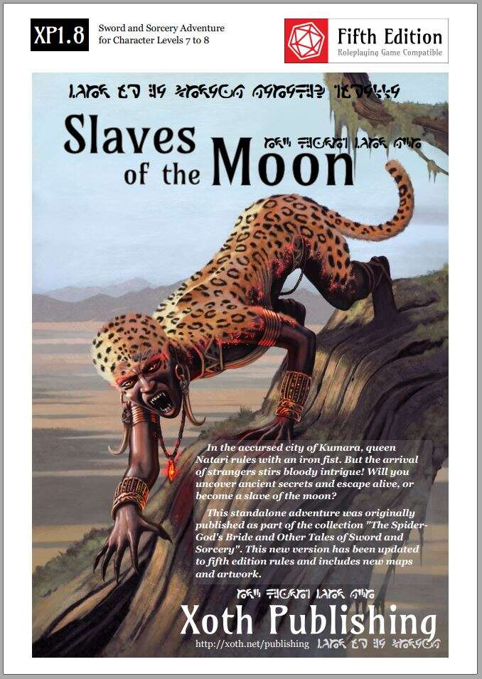 Slaves of the Moon - Xoth Publishing | DriveThruRPG