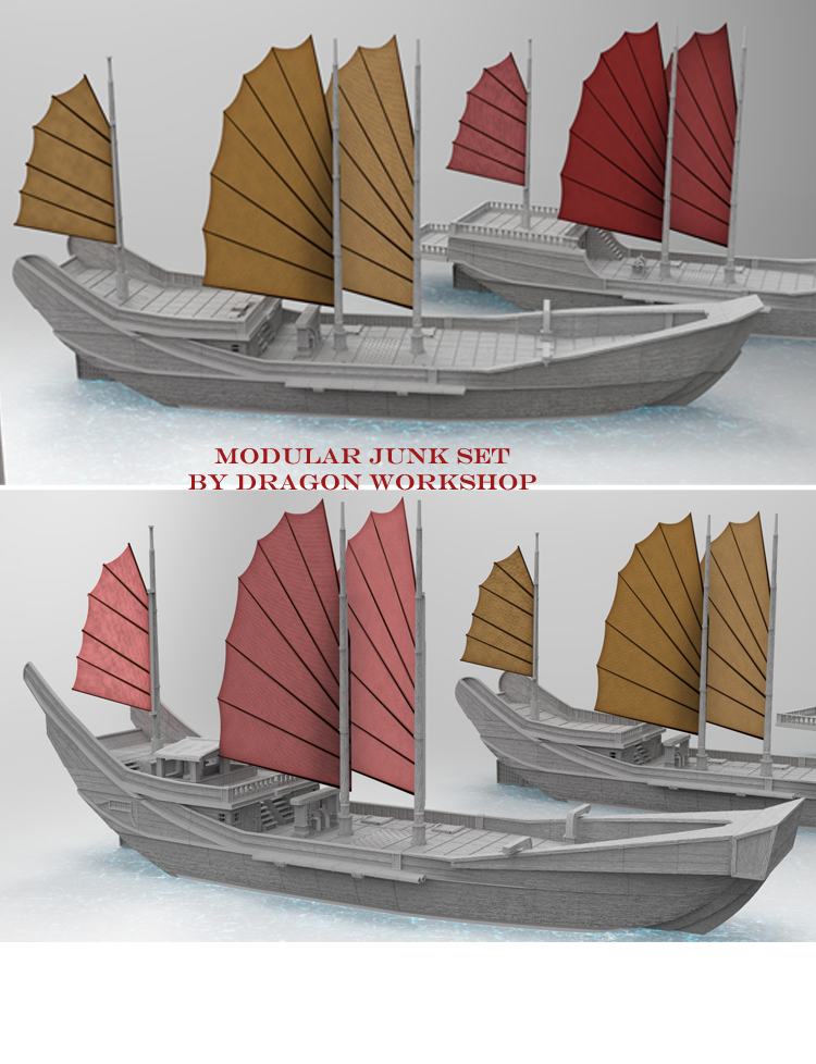 Modular Junk Ship Set - Dragon Workshop | DriveThruRPG
