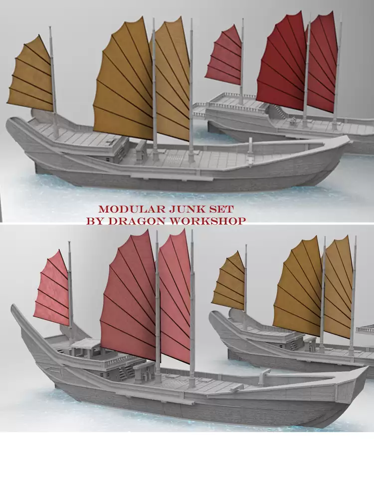 Modular Junk Ship Set - Dragon Workshop | DriveThruRPG