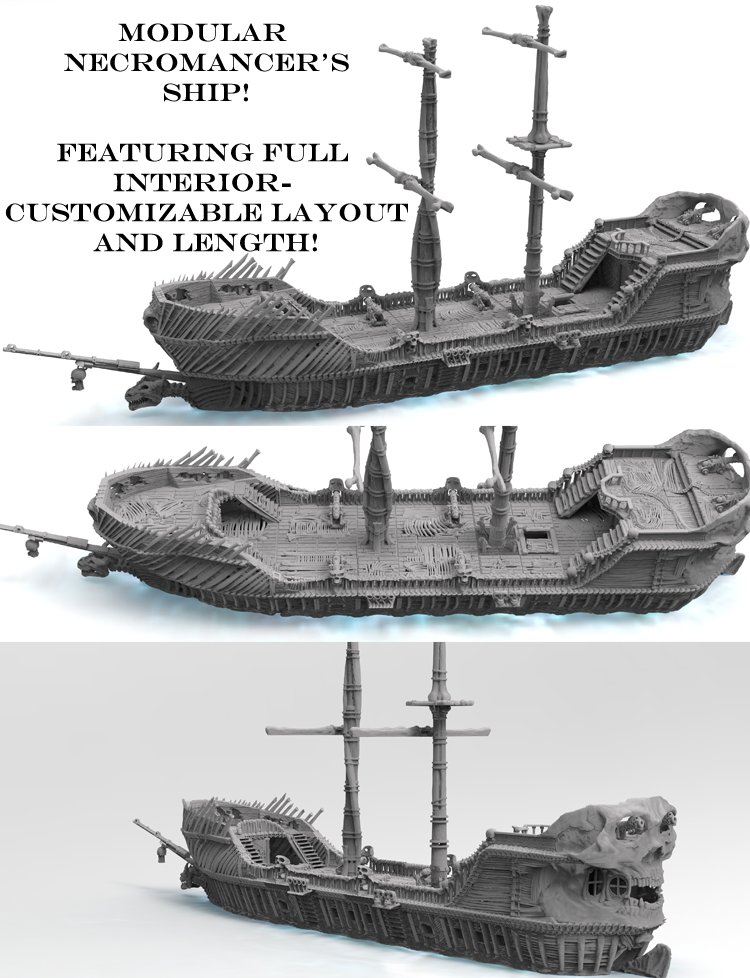 Modular Necromancer Ship - Dragon Workshop | DriveThruRPG