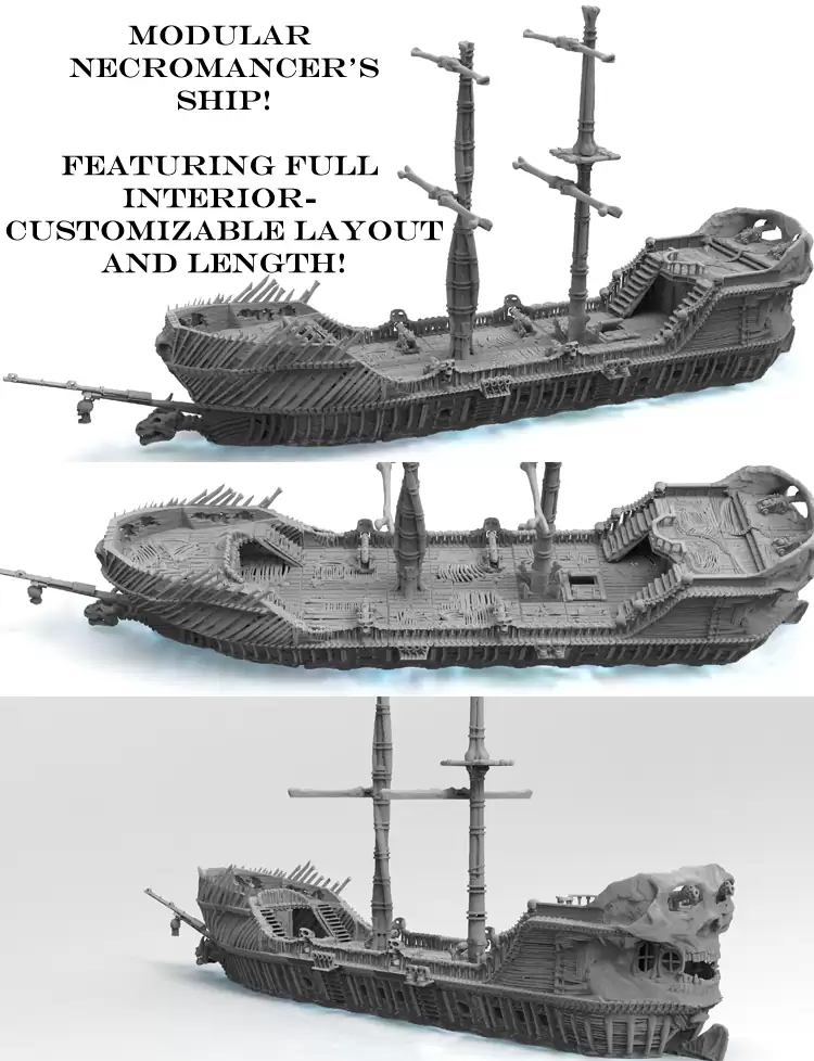 Modular Necromancer Ship - Dragon Workshop | DriveThruRPG