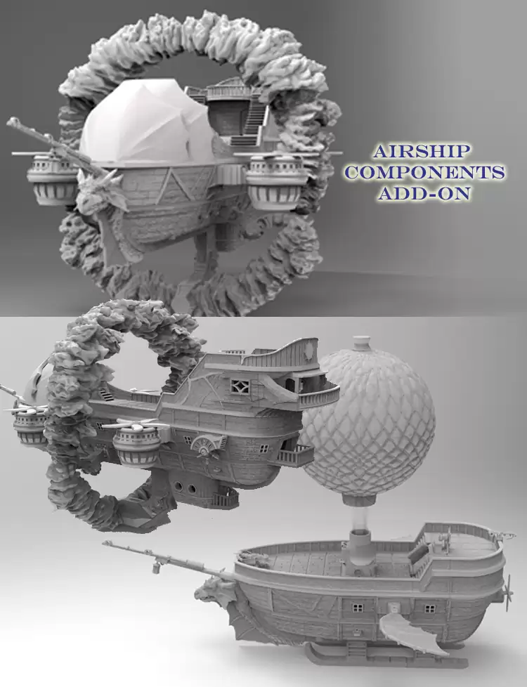 ShipWorks Core Set Airship Components Add-on - Dragon Workshop ...