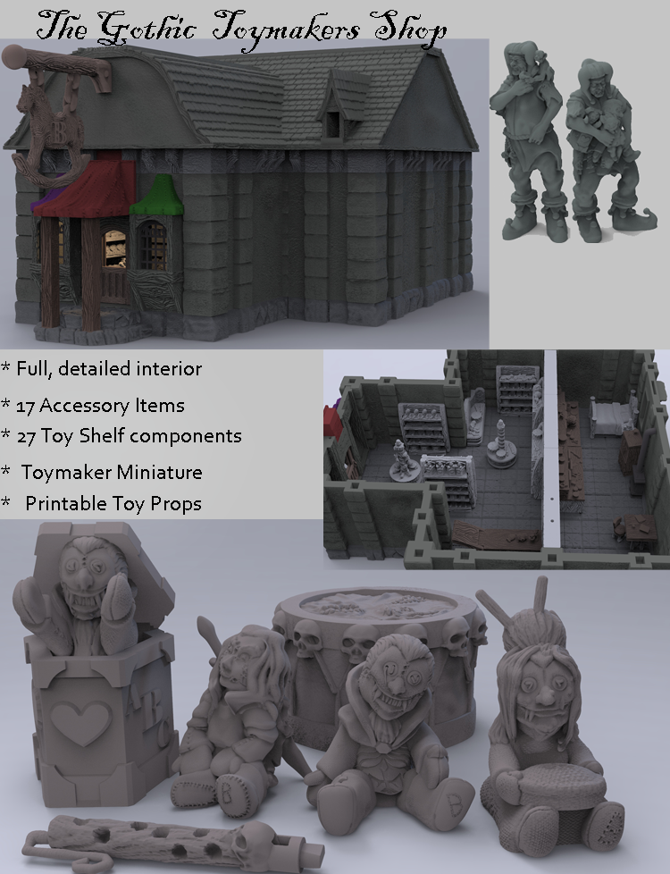 Gothic Toymaker Shop Deluxe Set - Dragon Workshop | DriveThruRPG