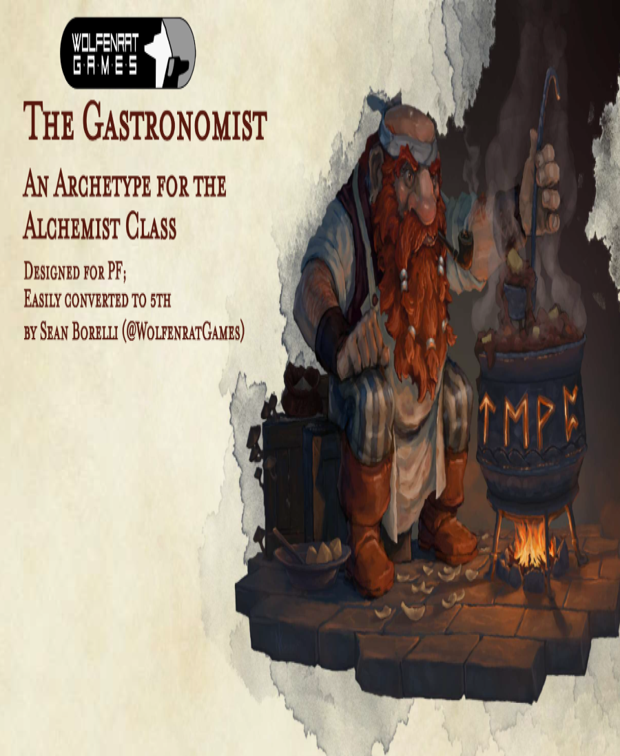 The Gastronomist; an Alchemist Archetype for PF - Wolfenrat Games ...