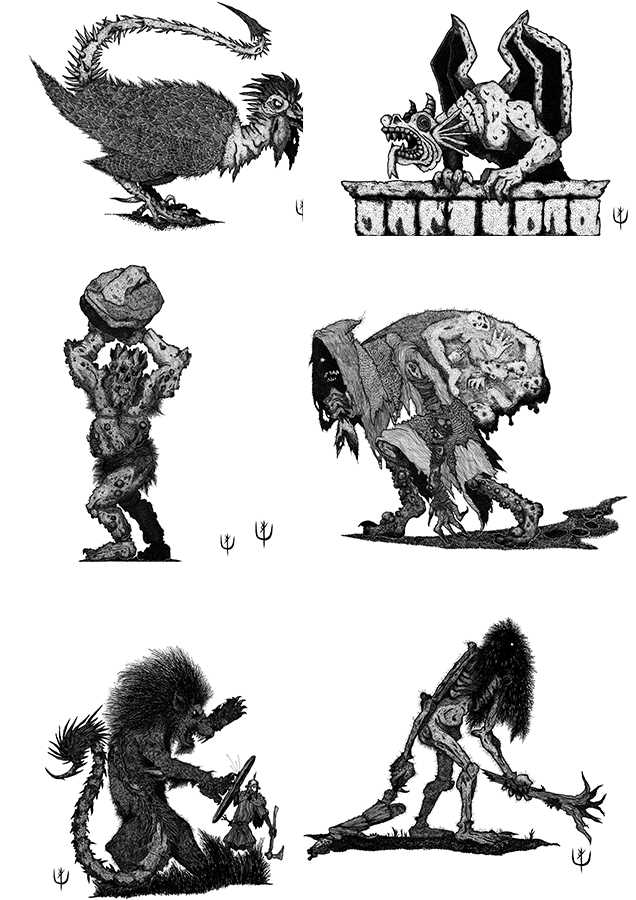 CLASSIC CREATURES PACK - Stock art - Yuri Perkowski Domingos | DriveThruRPG