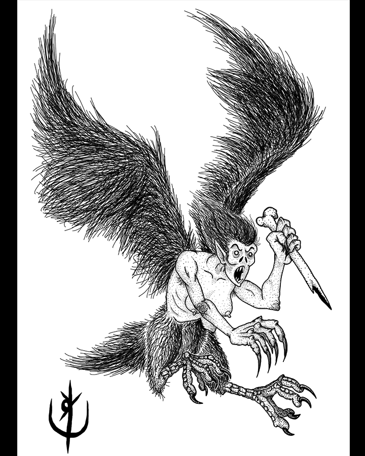HARPY - Stock art - Yuri Perkowski Domingos | DriveThruRPG