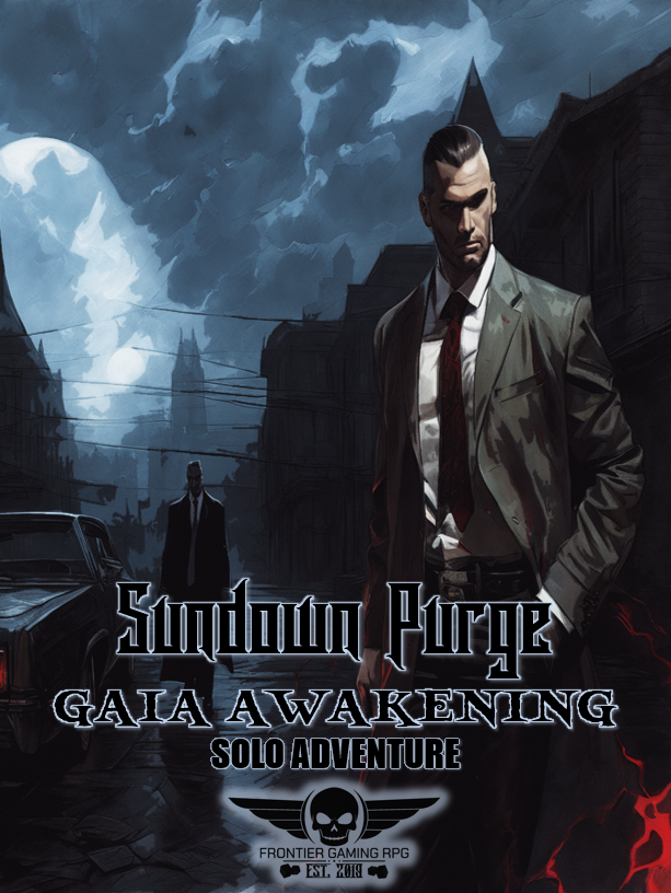 Gaia Awakening - Solo Adventure - Sundown Purge - Frontier Gaming | DriveThruRPG