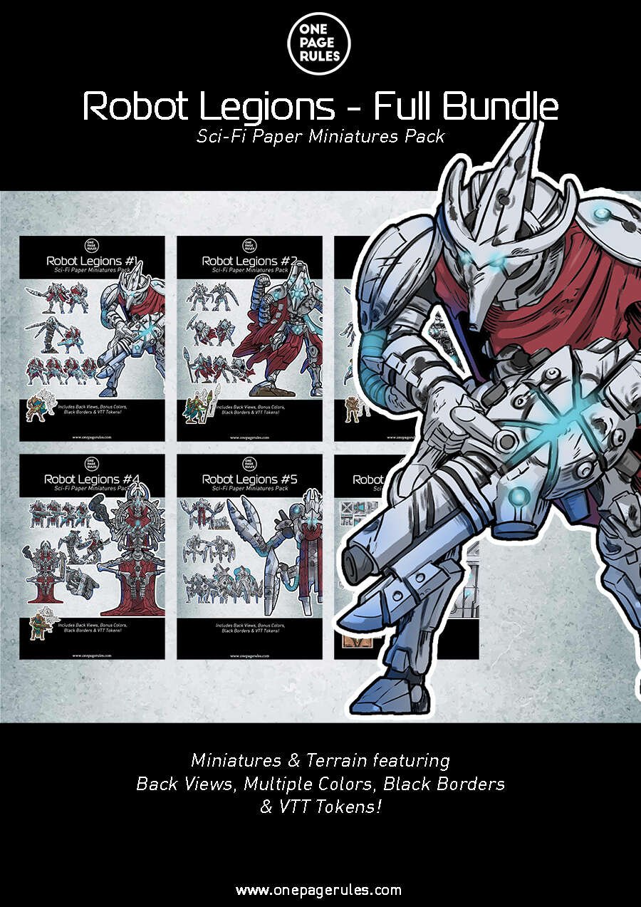 Robot Legions - Full Army Bundle - onepagerules | DriveThruRPG