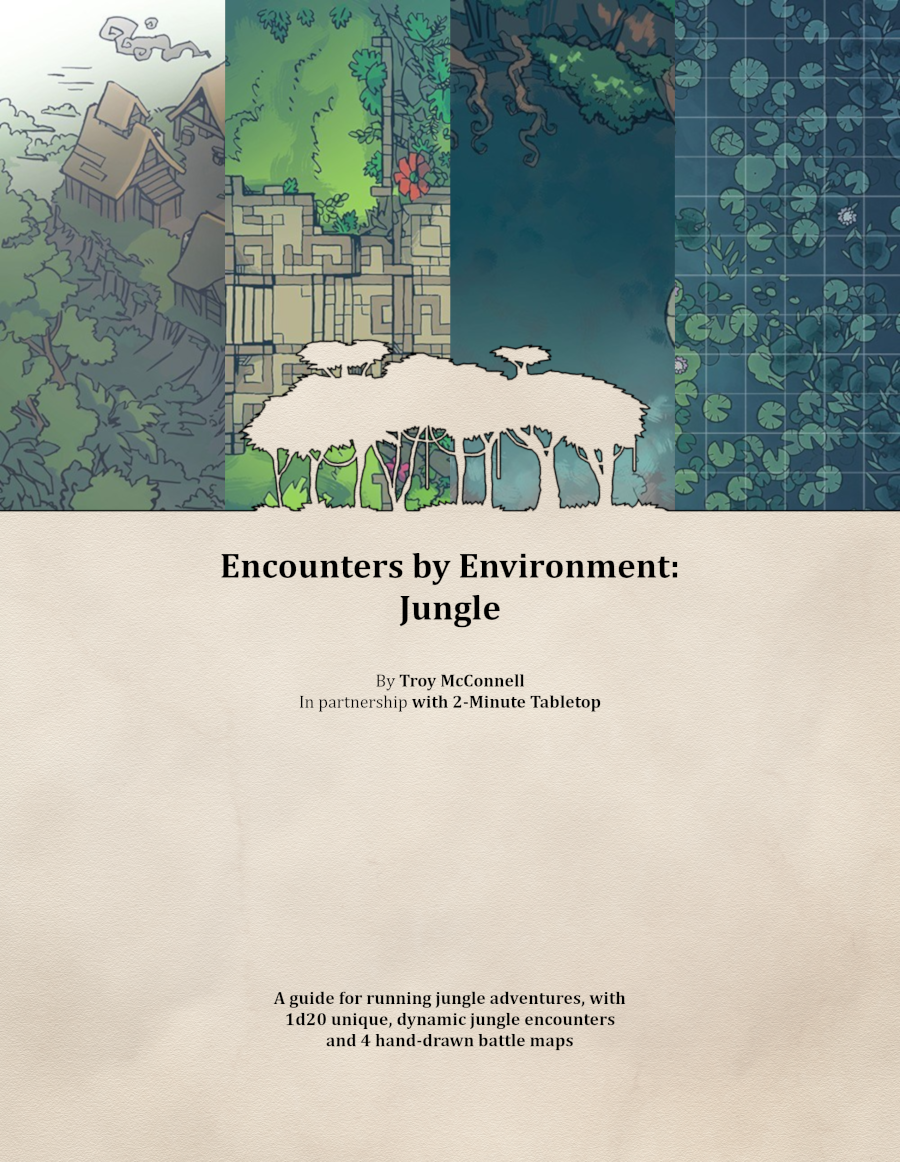 Encounters by Environment - Jungle - Troy McConnell | DriveThruRPG