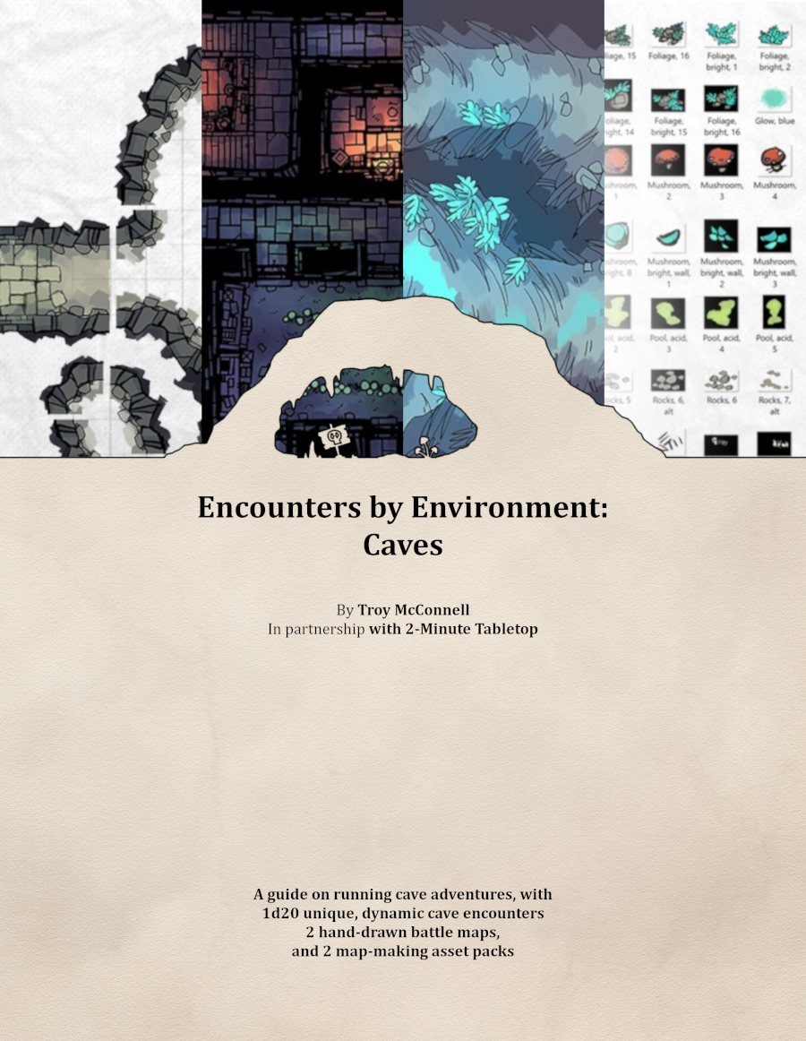 Encounters by Environment - Caves - Troy McConnell | DriveThruRPG
