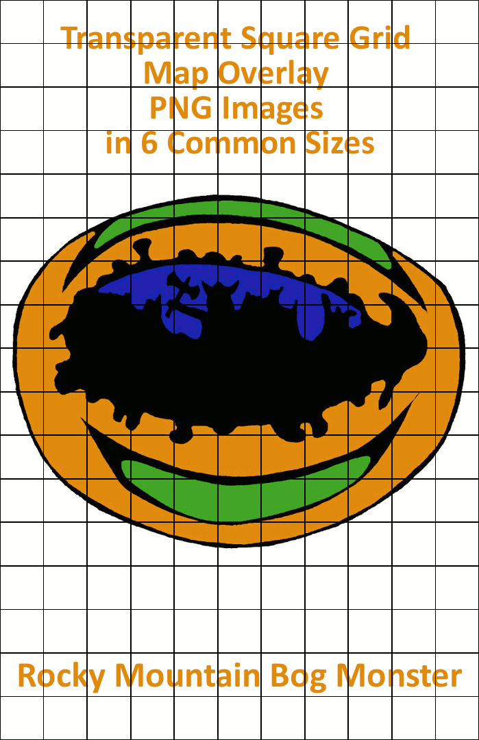 Transparent Square Grid Map Overlay PNG Images in 6 Common Sizes ...