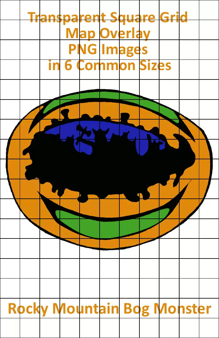 Transparent Square Grid Map Overlay PNG Images in 6 Common Sizes ...