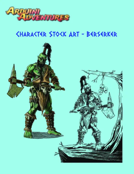 Character - Berserker - RPG Stock Art - Adrian Arduini | DriveThruRPG
